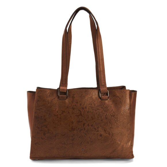 Wild West | Bags | Wild West Dark Brown Leather Triple Entry Satchel ...